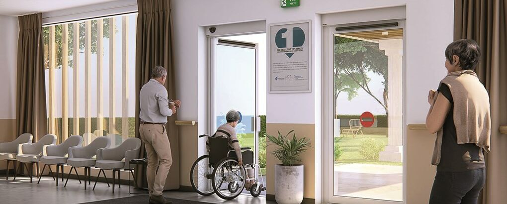 Integrierter Drehflügeltürantrieb ASSA ABLOY SW200i (Integra)